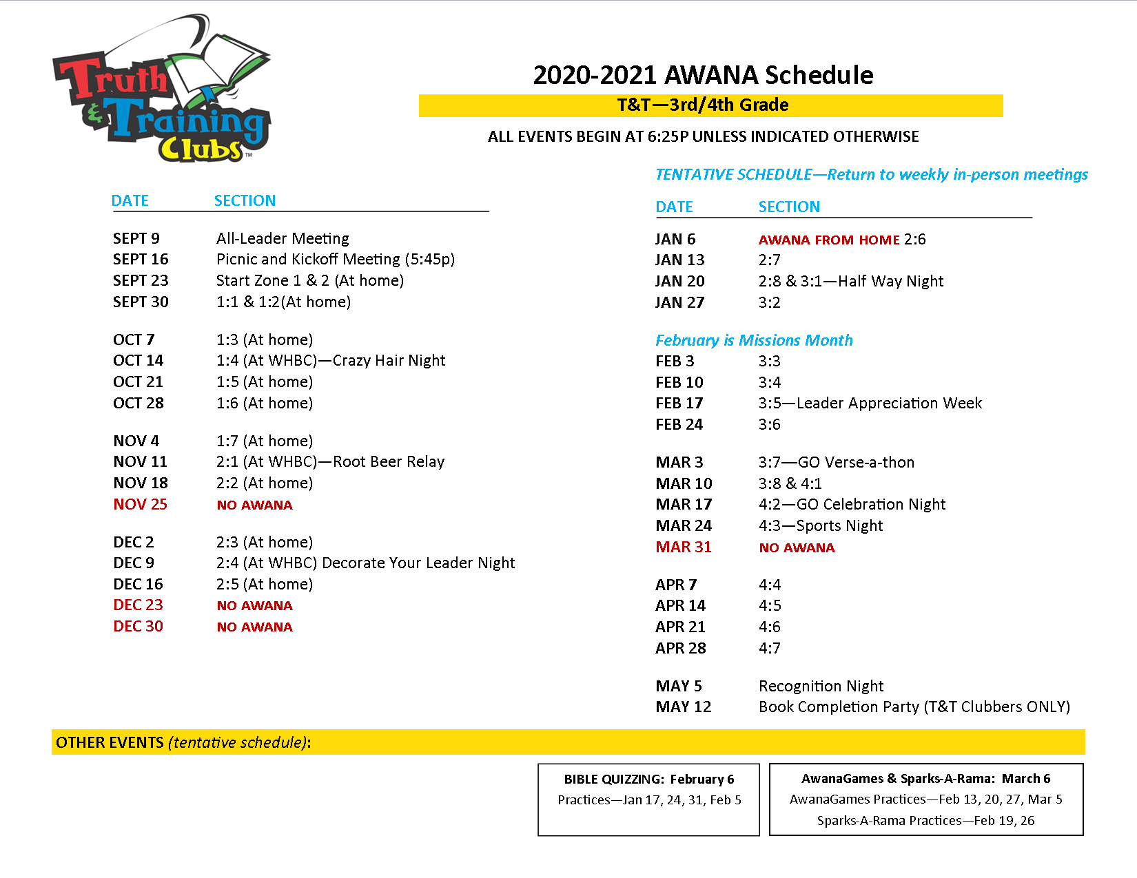 Awana Programs | Washington Heights Baptist Church